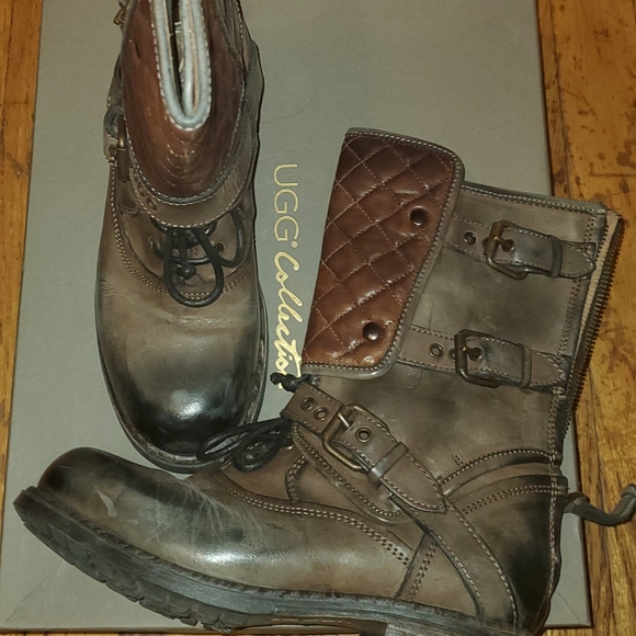 UGG | Shoes | Ugg Collection Moto Boots | Poshmark